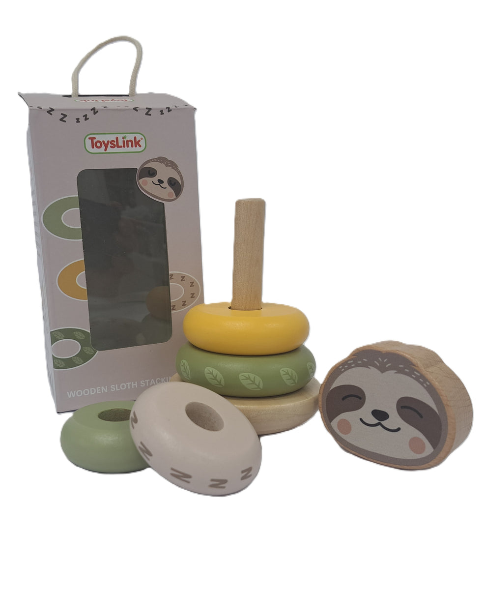 Wooden Sloth Stacking Toy – mainly music and mainly play Australia